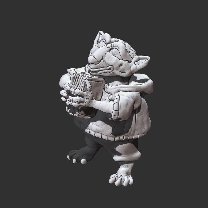 3D Printable Library Goblin by Sculpting George
